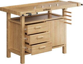 Pracovní stůl Wiltec – 126 × 50 × 84 cm, 150 kg (64731)