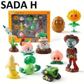 Silikonové figurky ze hry Plants vs Zombies 2 Set: sada H