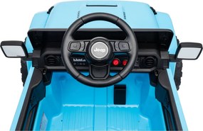LEAN CARS Akumulátorové autíčko Jeep Rubicon DK-JWR558 24 V, světle modré
