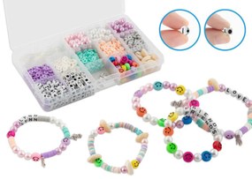 _Ostatní 1_ GRAFIX Navlékací korálky s přívěsky kreativní set výroba náramků v boxu plast 240021