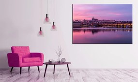Obraz Praha ve fialové Velikost (šířka x výška): 60x40 cm