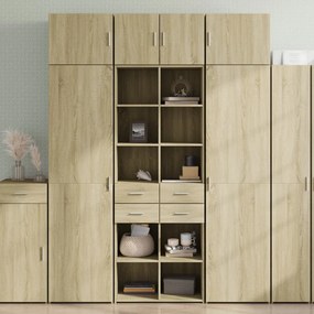Skříň highboard dub sonoma 70 x 42,5 x 185 cm kompozitní dřevo 3281464