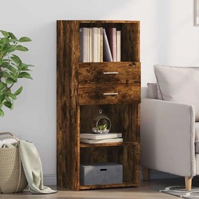 Skříň highboard kouřový dub 50 x 42,5 x 124 cm kompozitní dřevo
