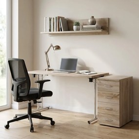 Kontejner Impress 40,6 x 60 cm - 4 zásuvky (ke stolu Impress 73 cm), dub sonoma