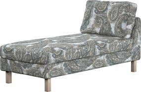 Potah na šezlong IKEA Karlstad samostatný, krátký barva vícebarevná látka pletený vzor, vzorované