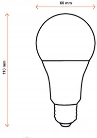 6x LED žárovka ecoPLANET - E27 - A60 - 15W - 1500Lm - teplá bílá