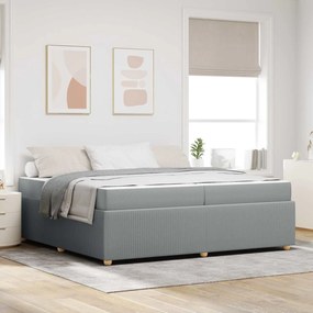 Rám postele Světle šedá 200 x 200 cm textil 3398431