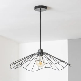 Brilagi - LED Lustr na lanku CERIA WIRE 1xE27/40W/230V pr. 60 cm černá