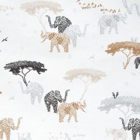 SCANquilt povlak JERSEY africa smetanovočerná 40 x 40 cm