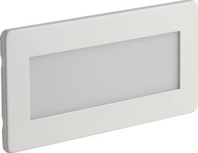 FAN INC-BOLT-506CCT Zápustné venkovní svítidlo LED Bolt, bílá/nikl/polykarbonát, 5 W, 350 lm, CCT, IP65, 18,1 x 4,7 x 8,1 cm - FANEUROPE