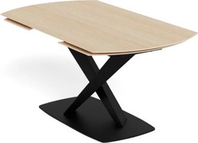 Rozkládací jídelní stůl Morella 160/240 cm béžový/černý