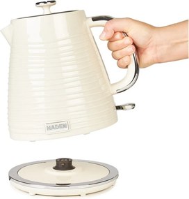 Krémová plastová rychlovarná konvice 1,7 l Devon – Haden