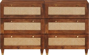 Sestava komody 2 ks 60 x 33,5 x 75 cm Masivní mangové dřevo 3310169