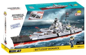 Cobi 4840 II WW Battleship Bismarck, EXECUTIVE EDITION 1:300, 2933 kostek