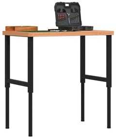 Pracovní stůl 100 x 60 x (73–99,5) cm masivní buk obdélníkový 3309685