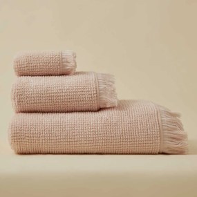 Ručník z froté bavlny Plush, růžové, 50x90 cm