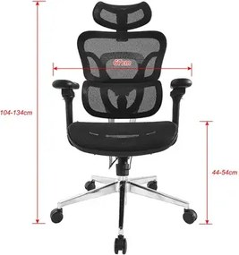 Equip Ergonomická kancelářská židle černá / Kancelářská židle / síťový