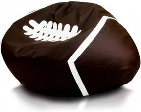 Sedací vak ECOPUF - RUGBY - ekokůže E13 - Tmavě hnědá