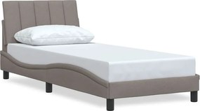 Rám postele bez matrací Hanko taupe 90x200 cm textil 3310367