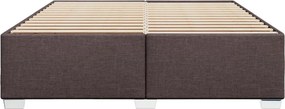 Rám postele bez matrace tmavě hnědý 200 x 200 cm textil 3284502