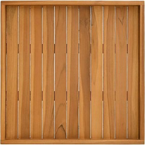 Servírovací podnos 60 x 60 cm masivní teakové dřevo 315458