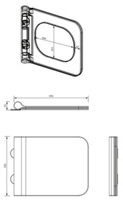 OMNIRES BOSTONDEBP - Záchodové prkénko SoftClose BOSTON duroplast/lesklá bílá