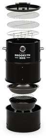 Brooklyn-BBQ, grilovací soudek, 4 v 1, Ø 42 cm, práškové lakování