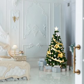 Costway Christmas Tree Umělý vánoční stromek s kovovým stojanem 150-240 cm