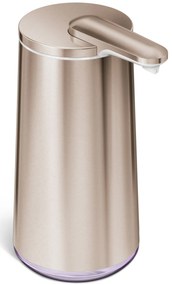 Bezdotykový dávkovač mýdlové pěny Simplehuman - 295 ml, Rose Gold - nerez ocel, dobíjecí