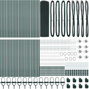 Svařované drátěné ploty s hroty 100 x 1 m Ocel potažená PVC 3352145