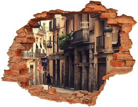 Wallmuralia Fototapeta díra na zeď 3D Ulice Barcelony 90x70 cm