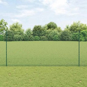Svařovaná drátěná plotovina s tyčkami 10 x 1,6 m Zelená 3336460