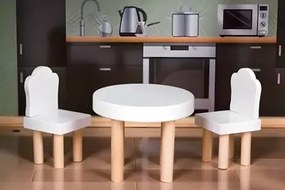 ECOTOYS Třípatrový domeček pro panenky s terasou / od 3 let