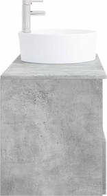 Sada koupelnového nábytku 2 ks Betonově šedá Kompozitní dřevo 3404077