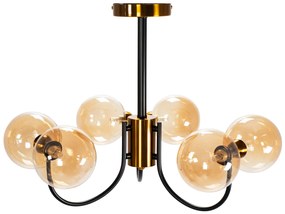 Toolight - Závěsná stropní lampa Industry - zlatá - APP1120-6CP