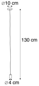 Chytré závěsné svítidlo černé vč. WiFi G95 - Facil
