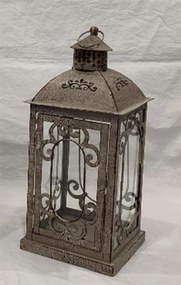 Kovová lucerna Morex K4576/A, 16 × 16 × 36,5 cm