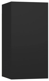 vidaXL TV stolky 4 ks černé 30,5 x 30 x 60 cm kompozitní dřevo