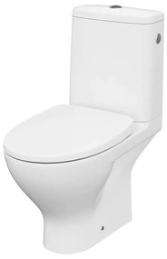 Cersanit Moduo - WC kombi se sedátkem SoftClose, zadní odpad, boční napouštění, CleanOn, bílá K116-024