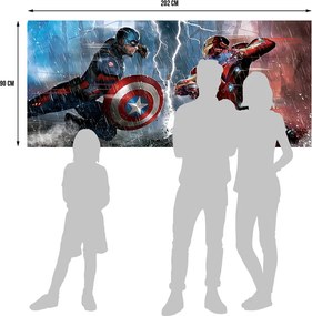 Dětská vliesová fototapeta na zed' Avengers Občanská válka, Disney | 202 x 90 cm | DFTDNH 5359
