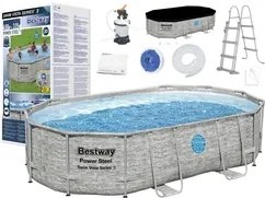 Stojan na bazén Bestway 488x305x107 11in1 kámen 56946