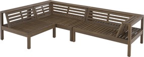 Zahradní set, akáciové dřevo, hnědá/tmavě šedá, PARAG