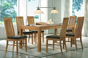 CZ Nábytkář - Kasvo Jídelní set BRUNO stůl + LAURA židle 4ks | Varianta: ořech / látka SH21