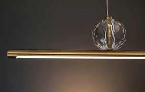 Toolight Toolight, LED stropní svítidlo 90cm, APP1778-CP, zlatá matná, OSW-04056