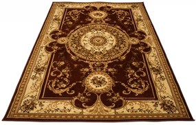 Kusový koberec YESEMEK 6548A hnědý Rozměr: 160x220 cm