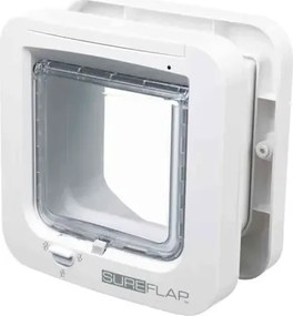 SureFlap Dvířka s mikročipem 21 × 21 cm bílá / Dvířka pro kočku / 4-ce
