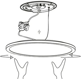 Eglo 900091 - LEDRGBW Stmívatelné stropní svítidlo ROVITO-Z LED/14,6W/230V černá