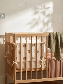 Sinsay - Oboustranný chránič do postýlky s motivem medvídka - béžová