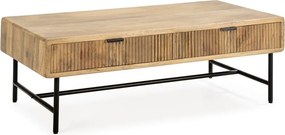 Konferenční stolek z mangového dřeva v přírodní barvě 60x120 cm Mundra – MOME