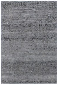 Diamond Carpets India, Ručně vázaný kusový koberec Diamond DC-MAMLOOK jeans blue/black, 275x365, modrá, chodba / předsíň